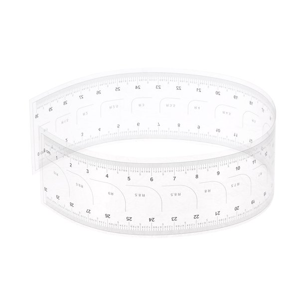 Película Flexible Regla 12 Pulgadas 0,5mm Escala con R Ángulo PET ...