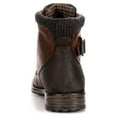 AM Shoes Mens Leather Plain Toe Lace Up Boot Shoes, Dark Brown, US 12 ...