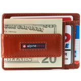 Alpine Swiss Mens RFID Safe Magnetic Money Clip Wallet Slim Front ...