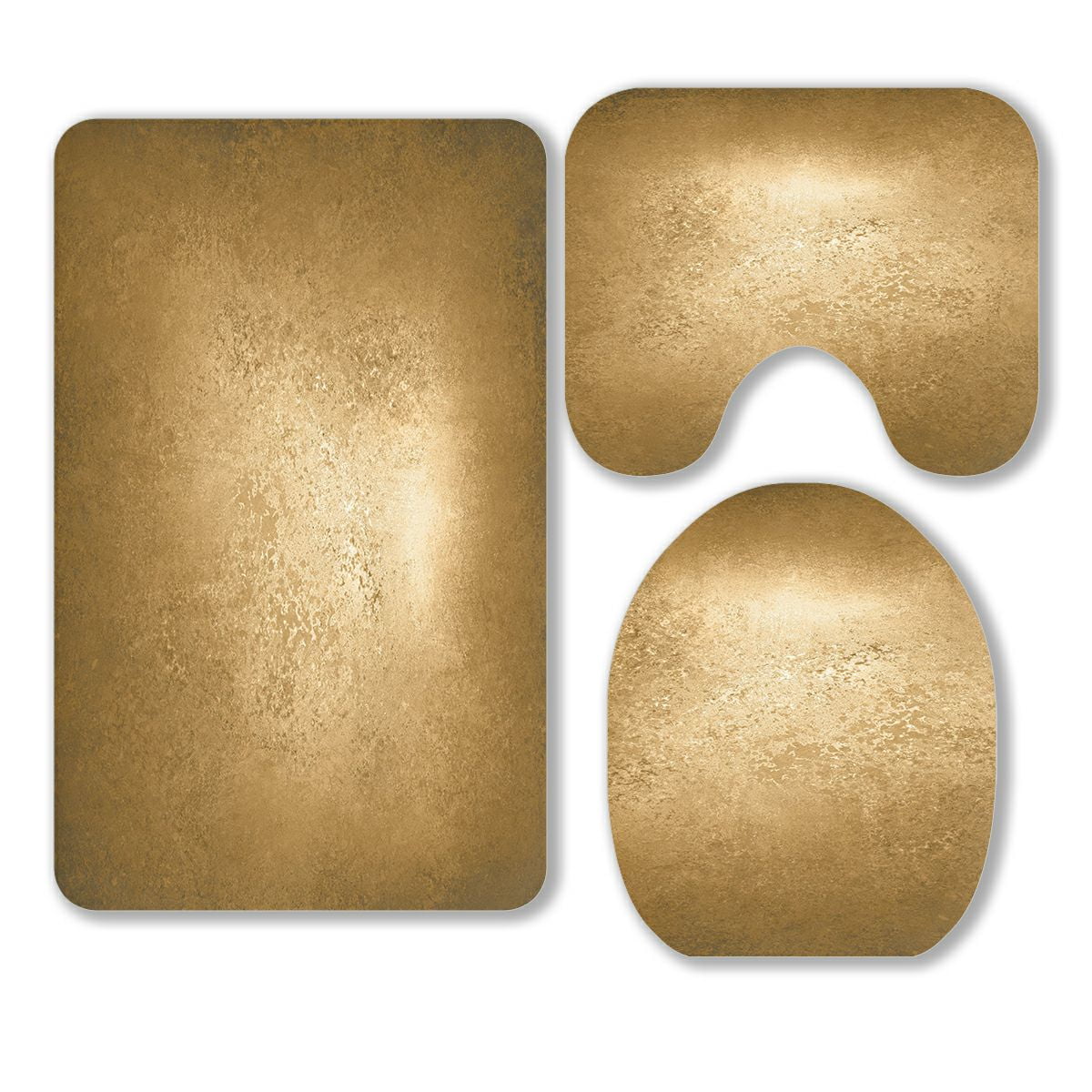 ABPHQTO Gold Luxury Rich Texture Elegant Antique Paint On Wall 3 Piece ...