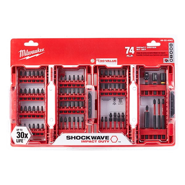 Milwaukee Shockwave 74 Piece Impact Duty Driver Bit Set 48 32 4062