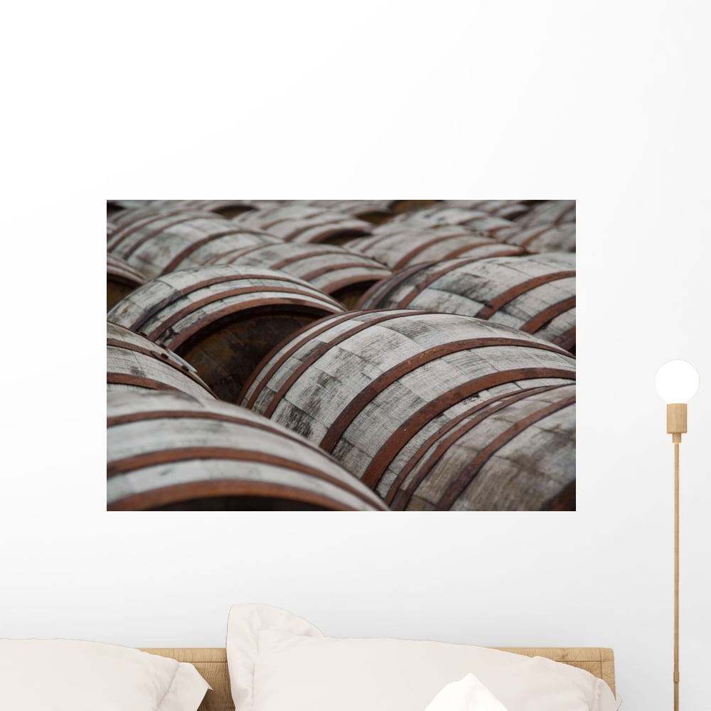 Whisky Barrels Distillery Wall Mural by Wallmonkeys Peel and Stick ...