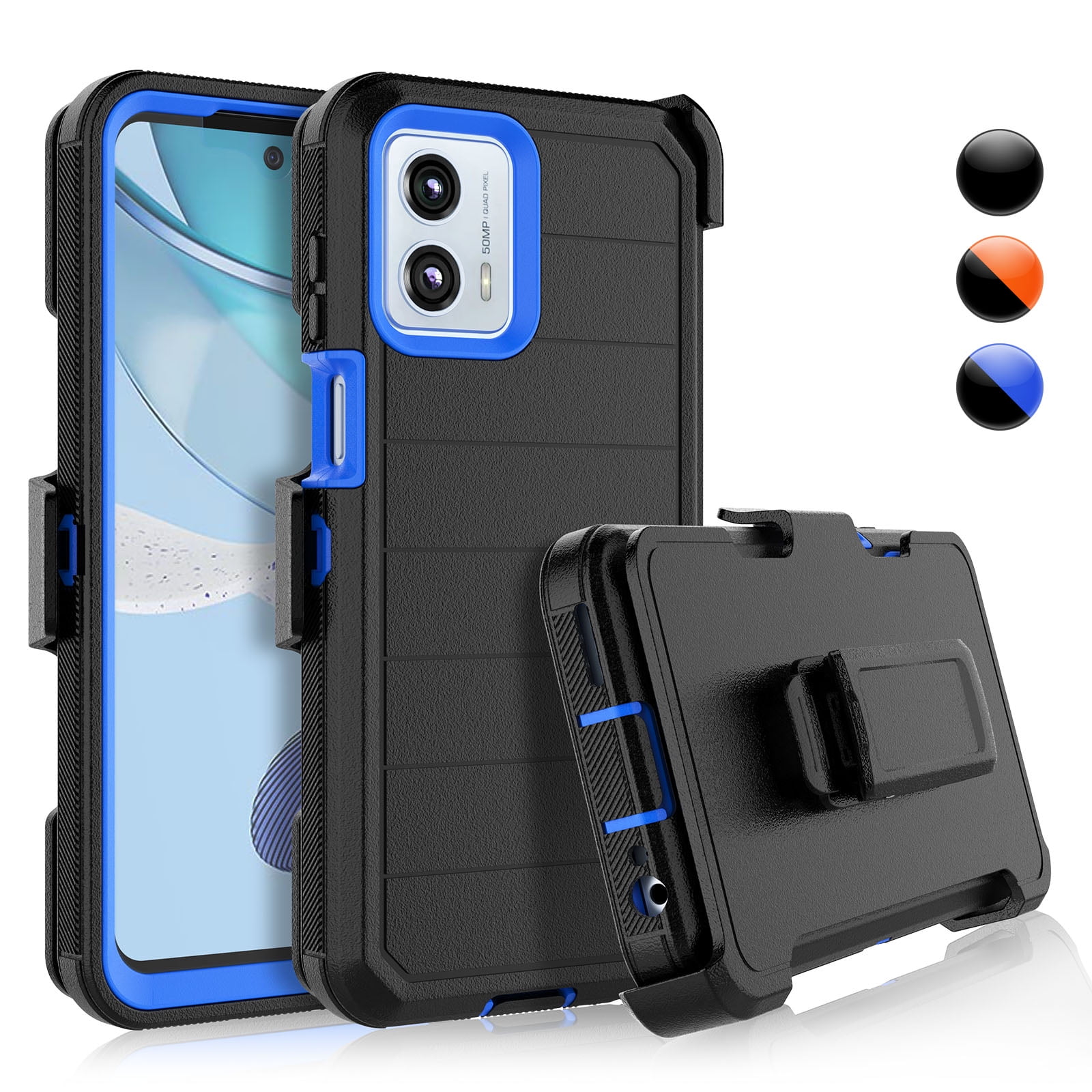 For Moto G 5G 2023 Case with Belt-Clip Holster ,Njjex Heavy Duty ...