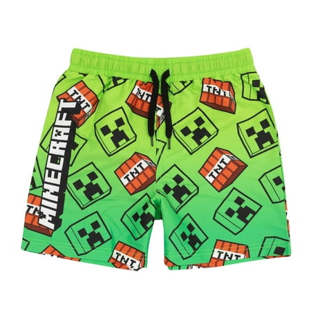Minecraft Boys Creeper Swim Shorts - Walmart.ca