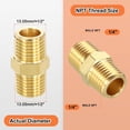 15 Pack Male to Adapter, 1/4" MNPT x Hex Nipple Pipe Extension Fitting ...