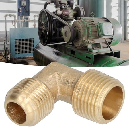 YLSHRF Air Compressor Elbow Brass 90 Degree Male Pipe To Female Pipe ...