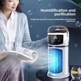 2-in-1 Mist Fan with Humidifier, Personal Cooling Fan with LED Display ...
