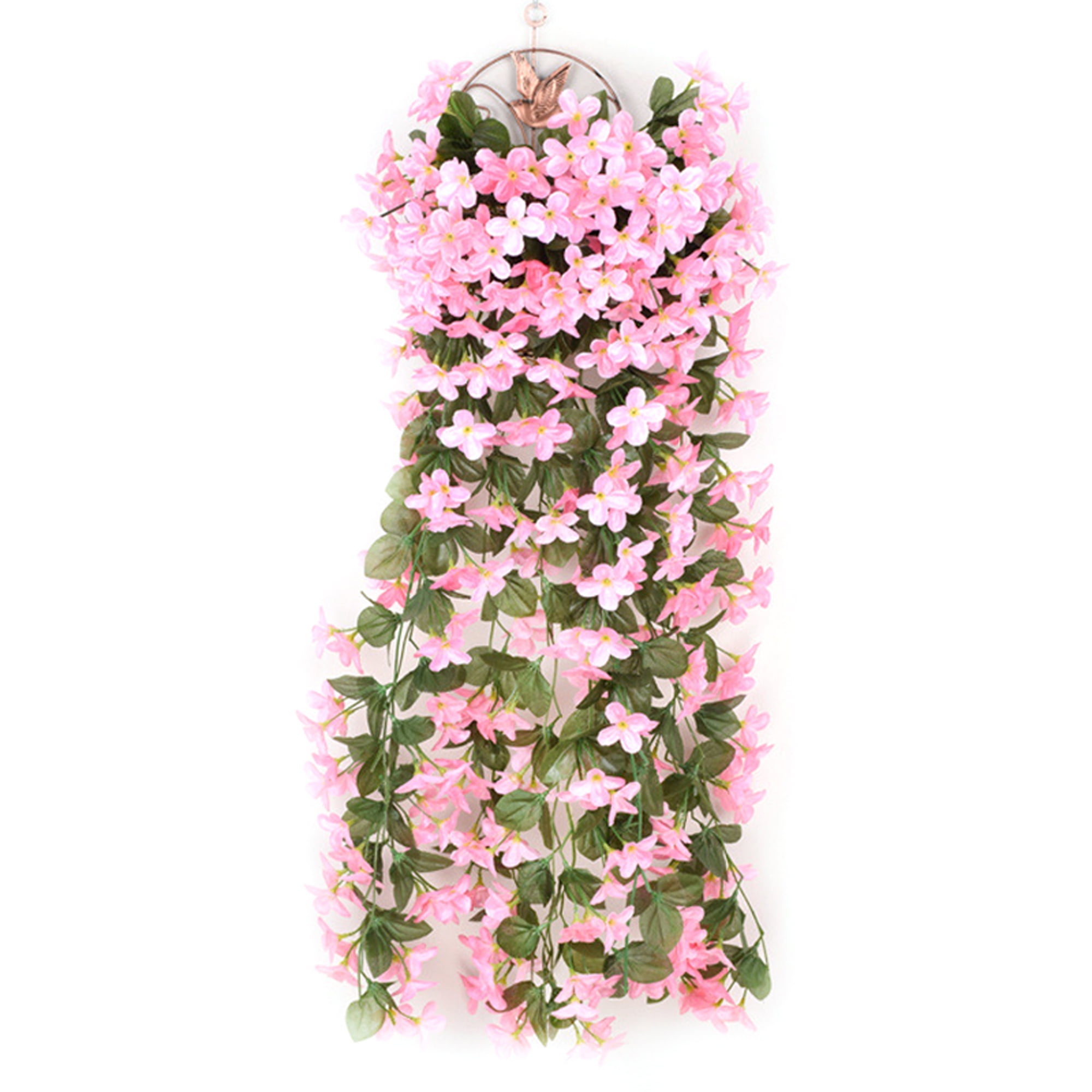 Artificial Violet Hanging Flowers Vines Plants Home Garden Indoor ...