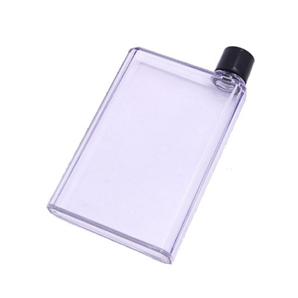 Outdoor Travel Plastic Flat 420ml Creative A5/A6 Water Bottle Drinkware Drink Bottle Drinks ...