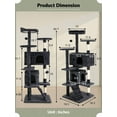 54in Cat Tree Tower For Indoor Cats,Multi-Level Furniture Activity ...
