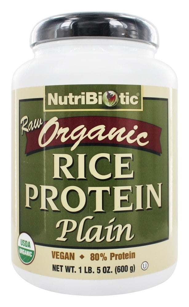 Nutribiotic Organic Vegan Rice Protein Powder, Natural, 1.5 Lb ...