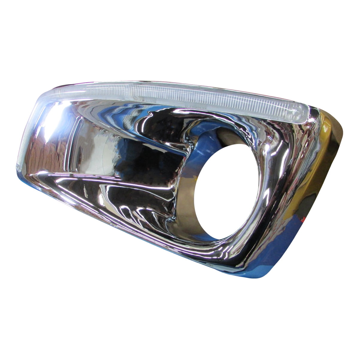 BISEL DE DEFENSA PARA KENWORTH T660 CON LUZ LED BLANCA CROMADO ...