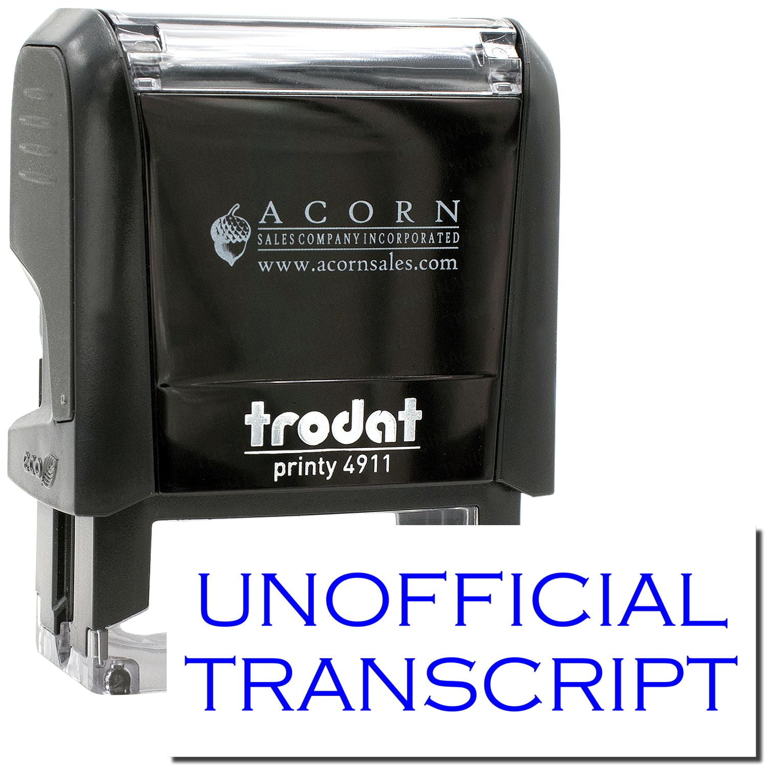 Self-Inking Unofficial Transcript Stamp, Trodat Printy 4911, Press and ...