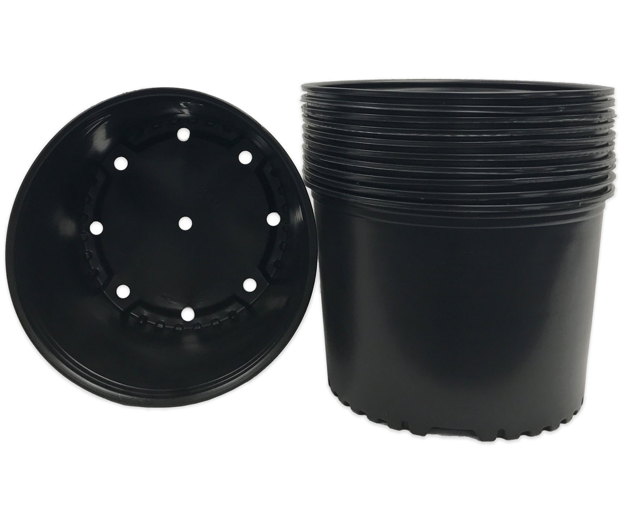 3 Gal. Plastic Nursery Pots (11.36 Liters) 10-Pack - Walmart.com