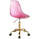 Urban Shop Office Chair, Acrylic and Metal Frame, Hot Pink - Walmart.com