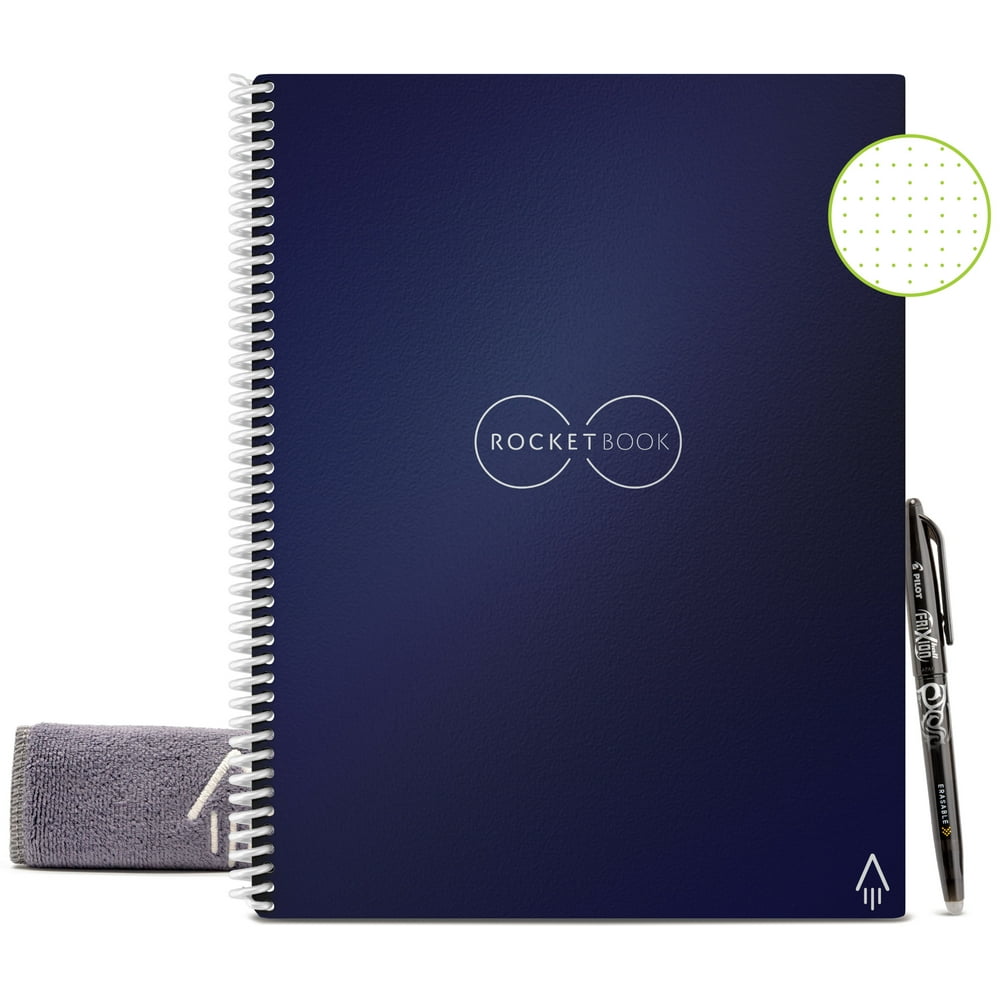 Rocketbook Core Smart Reusable Notebook, Dot-Grid, 32 Pages, 8.5" x 11 ...
