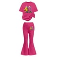 AWZXDE Girls Casual Outfit With Flared Pants Comfortable Playwear Two ...