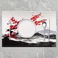 4pcs Placemats, Mountain Decor Cherry Blossoms Table Mats Placemat,for ...