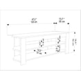 MUERE Rita Corner TV Stand, Modern Entertainment Center with Open ...