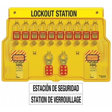 Master Lock Safety Series Lockout Stations with Key Registration Card ...