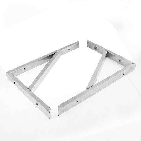 Stainless Steel Angle Holder Shelf Bracket Support 14 Inches Long 2 Pcs ...