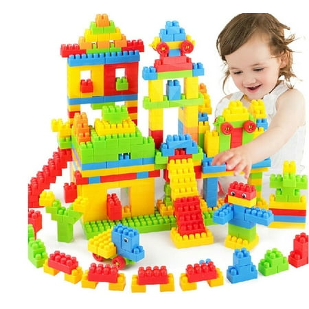 100pcs Colorful Plastic Building Blocks Children Puzzle Educational Toy ...