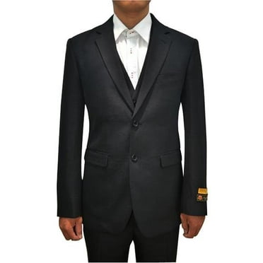 Mens Brown Pinstripe 140 S Wool Business Suits - Walmart.com