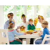 WaaHome Coloring Thanksgiving Paper Hats Decorations for Kids Adults ...