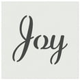 Joy Cursive Text DIY Cookie Wall Craft Stencil - 4.5 Inch - Walmart.com