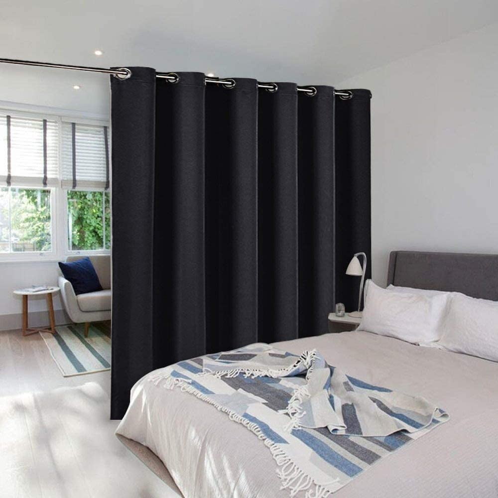 Room Divider Heavy Curtain Screen Partitions, Hide Clutter Separate ...