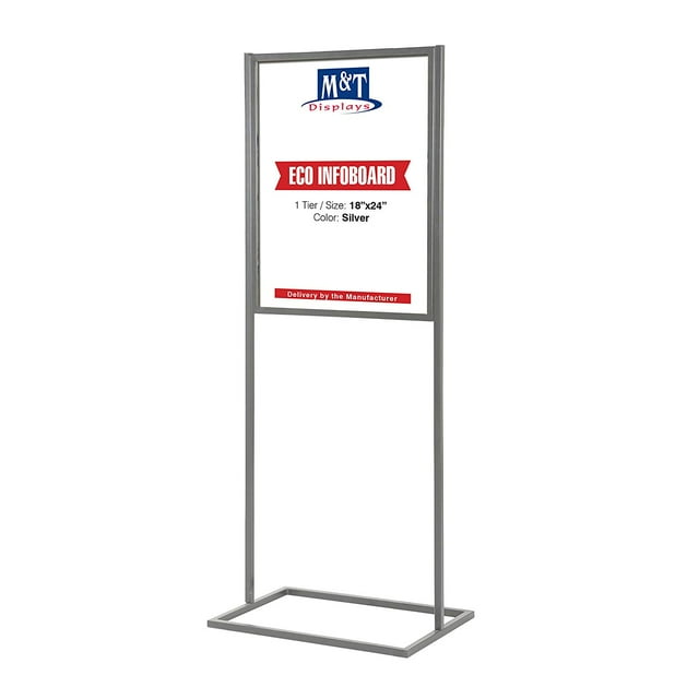 MT Displays Metal Info Board with 1 Tier - Walmart.com