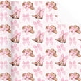 Western Cowgirl Wrapping Paper Roll 23x58 Inch Cowgirl Hat Boots with ...