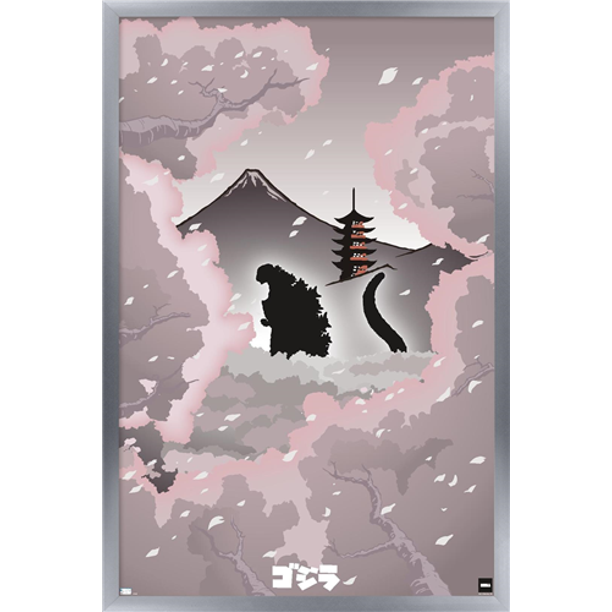 Godzilla - Backdrop Wall Poster, 22.375" x 34", Framed - Walmart.com