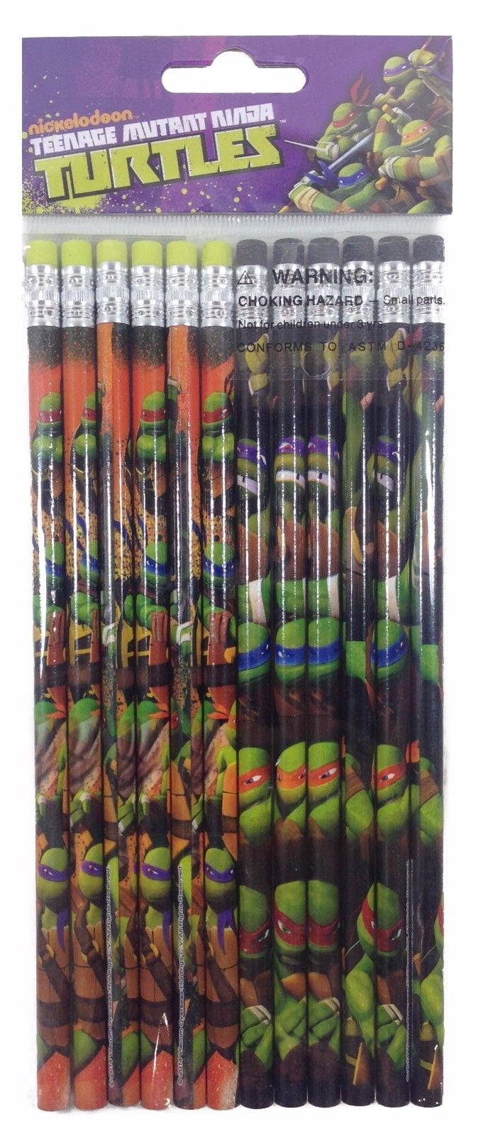 Teenage Mutant Ninja Turtles Authentic Licensed 24 Wood Pencils Pack ...