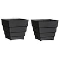 CaraMart 2pcs breathable root control flowerpot: square plastic ...