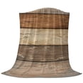 Brown Gray Wood Grain Fleece Throw Blanket Vintage Farmhouse Country ...