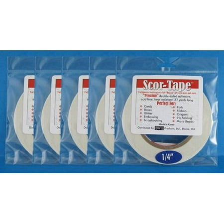 Scor-Tape Bundle: 2 x 1/4" & 1 x 1/2" (3 Rolls) - Walmart.com