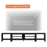 TV Stand for 100 inch TV Entertainment Center Wood TV Console Table for ...