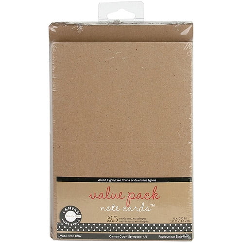 Value Pack Cards and Envelopes, 4" x 5.5", 25/Pkg - Walmart.com