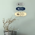 Signs ByLITA Designer Family Bathroom Restroom Sign (Ivory/Dark Brown ...