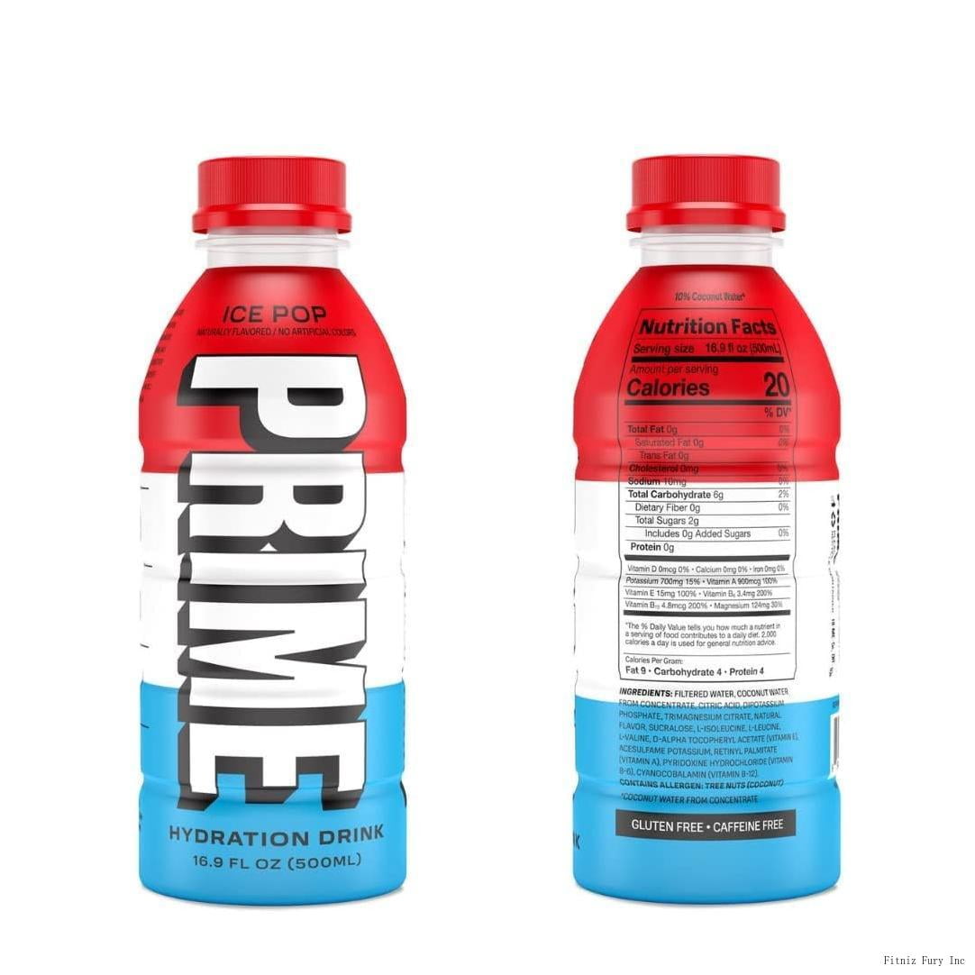 Prime Hydration Sports Drink And Electrolyte Beverage - 3 Pack (Ice Pop ...
