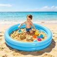 BESTSKY Blue Pvc Inflatable Kids Swimming Pool 24X24 Inch for Baby ...