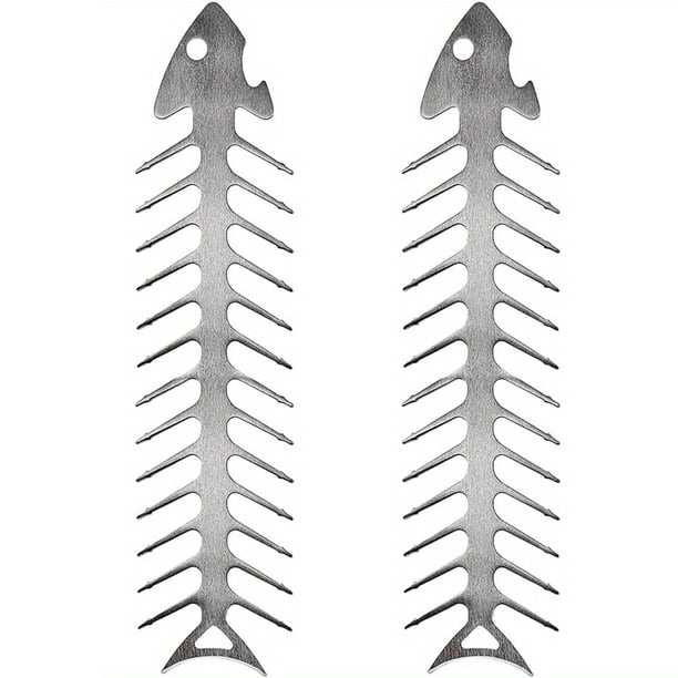 1/2/4pcs BBQ Skewers Stainless Steel Reusable Barbecue Skewers Ideal ...