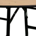 Flash Furniture Furman 4-Foot Round Wood Folding Banquet Table with ...