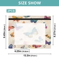 A4 File Binder 2Pack Pouch Pencil Work & Study File Pouch Vibrant Polka ...