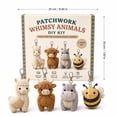 4PCS Farm Animal Patchwork DIY Kit, Handmade Sewing Craft Set with ...
