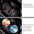 Car Coasters 4 Pack, 2.56" Absorbent Ceramic Coasters for Car ...