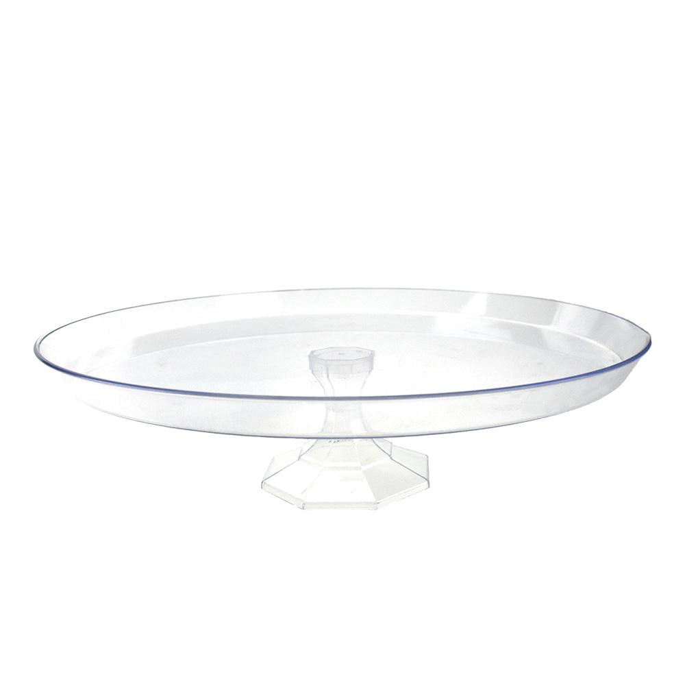 Plastic Round Cake Stand, Clear, 11-3/4-Inch - Walmart.com