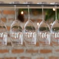 Under Cabinet Hanging Stemware Rack 2-Pack, 10.3 Inch Heavy Duty Metal ...