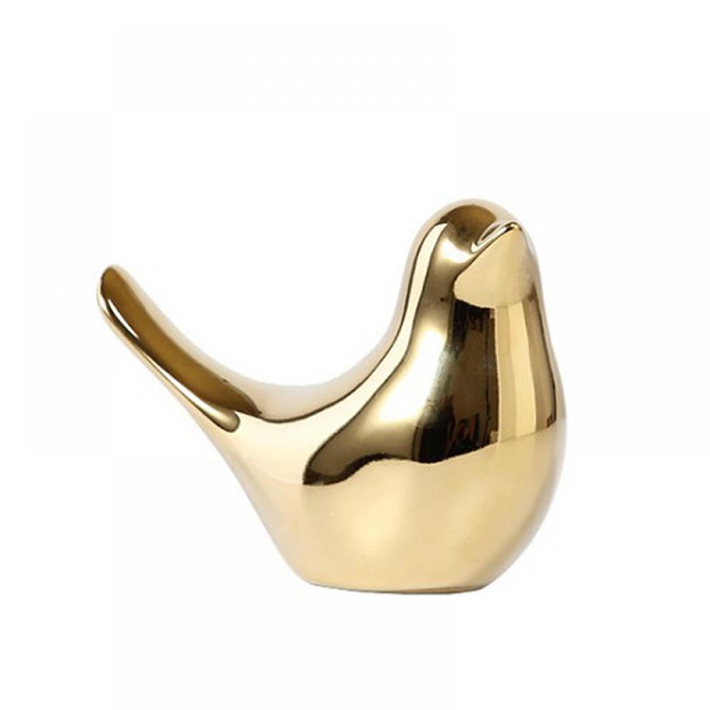 Gold Bird Decorative Ornaments, Ceramic Gold Bird Decorative Statues ...